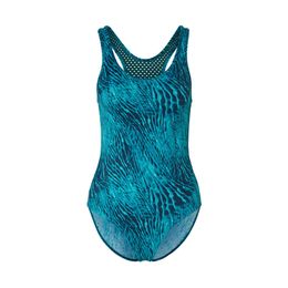 Tchibo - Sport-Badeanzug - Damen - Gr. 48 - petrol/print
