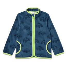 Tchibo - Kinder-Fleecejacke - Jungen - Gr. 110/116 - dunkelblau/print