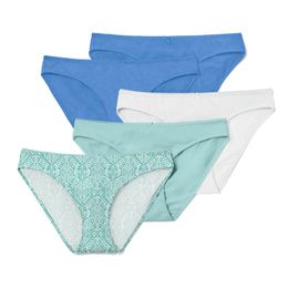 Tchibo - 5 Slips - Damen - Gr. L - wei&szlig;