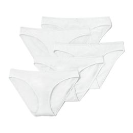 Tchibo - 5 Slips - Damen - Gr. S - wei&szlig;