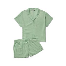 Tchibo - Shorty-Pyjama-Set - Damen - Gr. 40 - gr&uuml;n