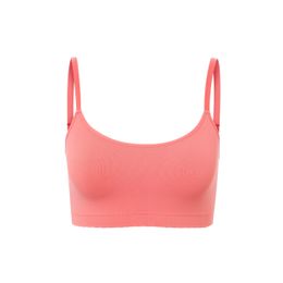 Tchibo - Seamless-Bustier mit Spitze - Damen - Gr. L - orange