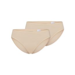 2 Schiesser Tai-Slips - Damen - Gr. 40 - braun