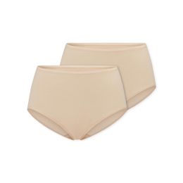 2 Schiesser Midi-Slips - Damen - Gr. 40 - braun
