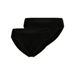 2 Schiesser Tai-Slips - Damen - Gr. 40 - schwarz