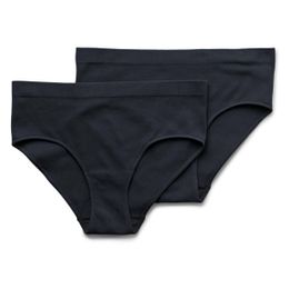 Tchibo - 2 Seamless-Pantys - Damen - Gr. L - schwarz