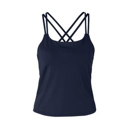 Tchibo - Yogatop mit integriertem BH - Damen - Gr. M - dunkelblau