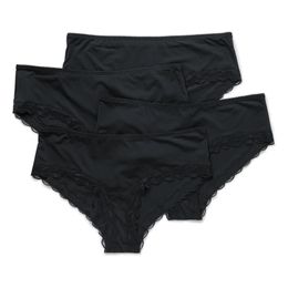 Tchibo - 4 Hipster - Damen - Gr. S - schwarz