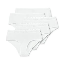 Tchibo - 5 Pantys - Damen - Gr. S - wei&szlig;