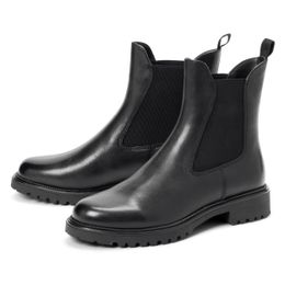 Tchibo - Gef&uuml;tterte Leder-Boots - Damen - Gr. 40 - schwarz