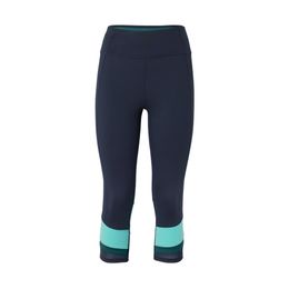 Tchibo - 3/4-Sportleggings - Damen - Gr. M - petrol/gestreift