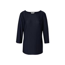 Tchibo - Plissee-Blusenshirt - Gr. L - dunkelblau
