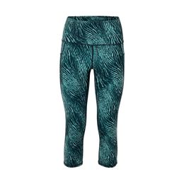 Tchibo - 3/4-Sportleggings &raquo;ActivePower&laquo; - Damen - Gr. M - petrol/print