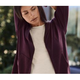 Tchibo - Kapuzenjacke mit Wolle - Damen - Gr. S - rosa