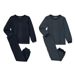 Tchibo - 2 Kinder-Pyjamas - Baby - Gr. 86/92 - dunkelblau