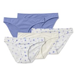 Tchibo - 5 Slips - Damen - Gr. L - creme