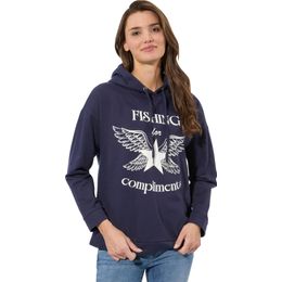 CR&Eacute;ATION L Damen Sweatshirt mit Druck-Motiv marine Gr&ouml;&szlig;e 40
