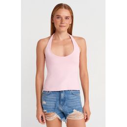 Schlankes Cut-Out-Top mit Halterhals
