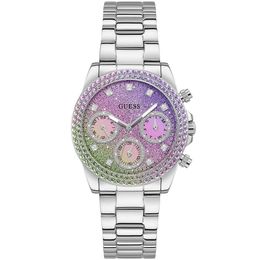Guess GW0483L1 Sol Regenbogen Glitter Zifferblatt Damenuhr