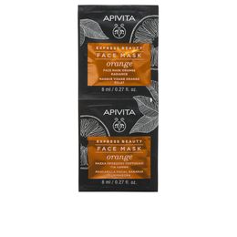 Apivita Express Beauty Gesichtsmaske Aufhellend mit Orange 2 x 8 ml