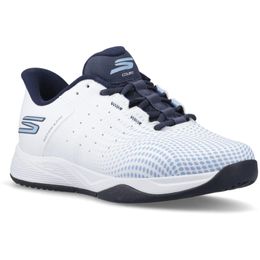 Skechers Slip-ins Relaxed Fit Viper Court Reload Herren Wei&szlig;/Navy Blau Sneakers