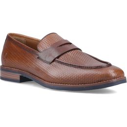 Hush Puppies Mitchell Leder Herren Tan Slipper