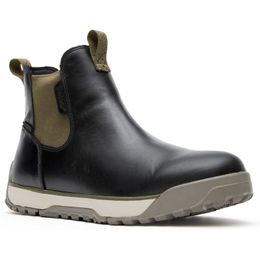 Xtratuf Kn&ouml;cheldecklederschuhe Herren Pirat Schwarz Gummistiefel
