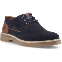 Hush Puppies Guy Leder Herren Schn&uuml;rschuhe in Marineblau