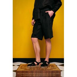 Herren Leinen-Mix G&uuml;rteltaschen ma&szlig;geschneiderte Shorts