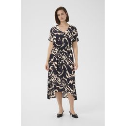 Kaffe Kleid KAbeathe A-shape black offwhite