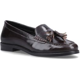 Hush Puppies Connie Leder Damen Aubergine Slipper