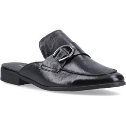 Hush Puppies Calla Leder Damen Schwarz Clogs