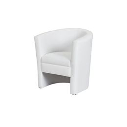 Cocktailsessel wei&szlig; Boel wei&szlig; Ma&szlig;e (cm): B: 73 H: 78 T: 60.0 Sessel & Hocker > Sessel nach Material > Leder Sessel &raquo; Sofa DE
