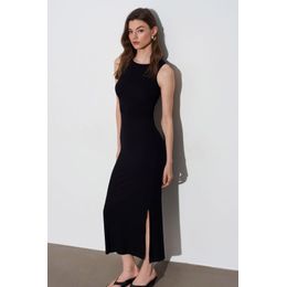 Rippoptik &Auml;rmelloses Bodycon-Maxikleid