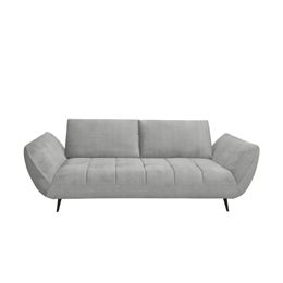 bobb Sofa 2 5 -sitzig mit Sitztiefenverstellung Carly grau Ma&szlig;e (cm): B: 240 H: 90 T: 123.0 Sofas > Sofas nach Material > Stoffsofas &raquo; Sofa DE