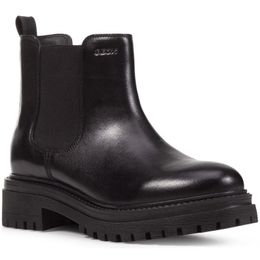 Geox D Iridea B Leder Damenstiefel Schwarz