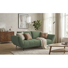 bobb Sofa 2 -sitzig mit Sitztiefenverstellung Carly gr&uuml;n Ma&szlig;e (cm): B: 207 H: 90 T: 123.0 Sofas > Sofas nach Material > Stoffsofas &raquo; Sofa DE