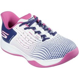 Skechers Slip-ins Relaxed Fit Viper Court Reload Damen Wei&szlig;/Navy/Rosa Sneakers