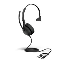 Jabra Evolve2 50 MS Mono kabelgebundenes Headset, USB-C, USB-A