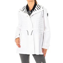 La Martina Lang&auml;rmelige Damenjacke mit fester Kapuze und verstellbarem Kordelzug LWO002