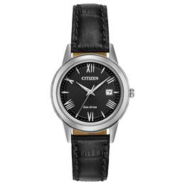 Citizen Damen schwarze Uhr FE1081-08E