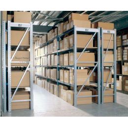 Sch&auml;fer Shop Regalsystem WR 600, Grundfeld, Traverse verzinkt, mit 2 Ebenen, 2200 x 1500 x 1050 mm