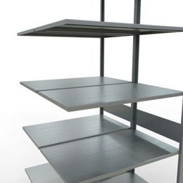 SCHULTE LAGERTECHNIK - Steck.Doppelanbauregal Typ 150 - 3000x1000x2x600 mm verz.2x7 B&ouml;den