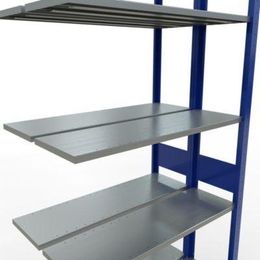 SCHULTE LAGERTECHNIK - Stecks.Doppelanbauregal Typ 150 - 3000x1000x2x300 mm 2x7 B&ouml;den