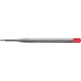 Faber-Castell Kugelschreibermine x-soft M, Strichst&auml;rke 0,5 mm, Schreibfarbe rot, dokumentenecht, mit Metallspitze, Kunststoff, 1 St&uuml;ck