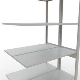 SCHULTE LAGERTECHNIK - Stecks.Doppelanbauregal Typ 150 - 2500x1000x2x400 mm 2x6 B&ouml;den