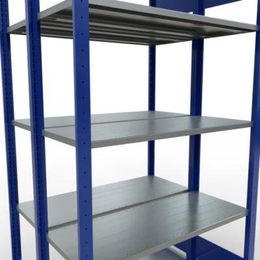 SCHULTE LAGERTECHNIK - Stecks.Doppelgrundregal Typ 150 - 2000x1000x2x400 mm 2x5 B&ouml;den