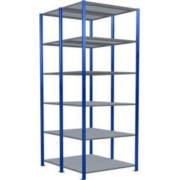 SCHULTE LAGERTECHNIK - Stecks.Doppelgrundregal Typ 150 - 2500x1000x2x600 mm 2x6 B&ouml;den