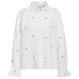 Gina Damen Musselin-Bluse mit Herz-Stickerei