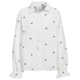 Gina Damen Musselin-Bluse mit Herz-Stickerei